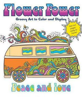 Flower Power Groovy Art to Color and Display | Shop Kids Toy Online ...