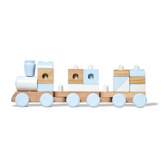 Wooden Jumbo Stacking Train - Natural | Shop Kids Toy Online | Little ...