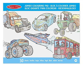 Jumbo Colouring Pad - Vehicles | Shop Kids Toy Online | Little Thinker ...