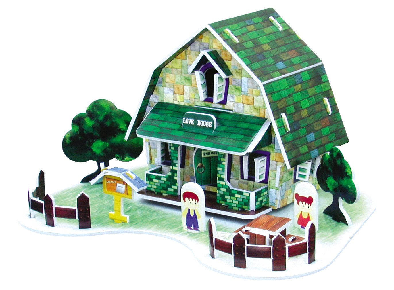3D Puzzle Pop out world House Card Green | Shop Kids Toy Online ...