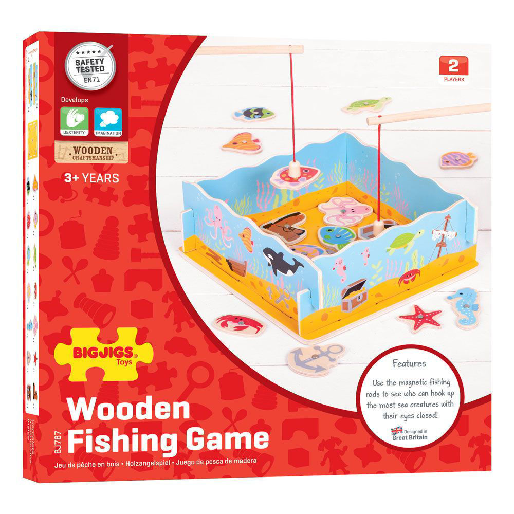 Magnetic Fishing Game with Base - Wooden Games - BigJigs | Shop Kids ...