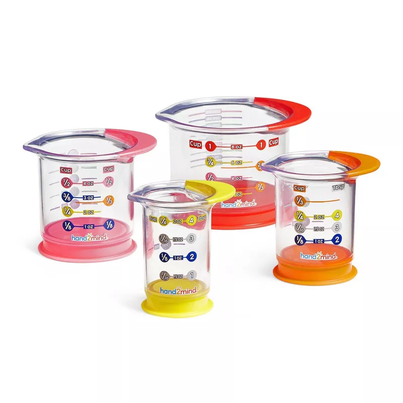 Rainbow Fraction Liquid Measuring Cups | Shop Kids Toy Online | Little ...