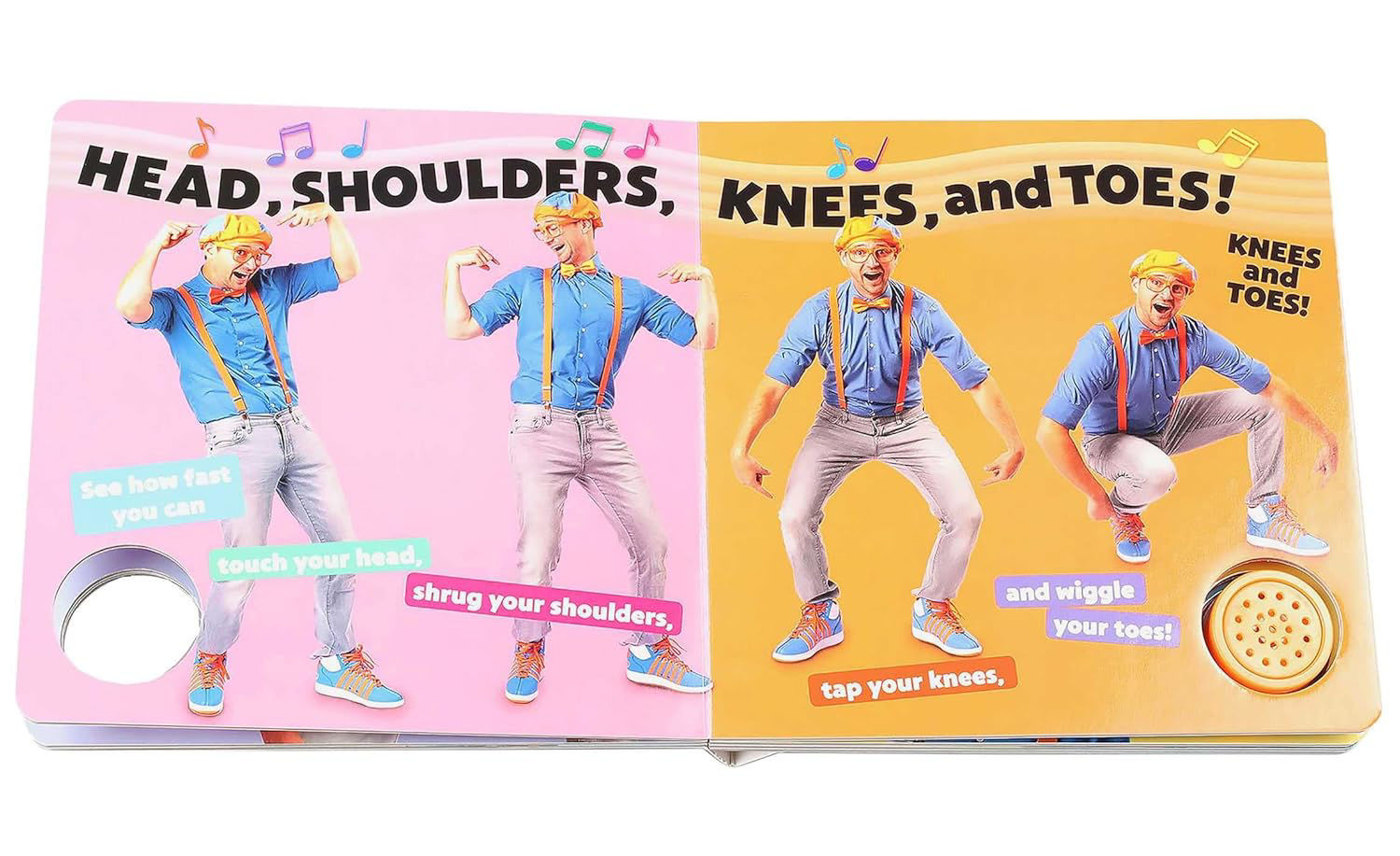 Blippi: Head, Shoulders, Knees, and Toes (1-Button Sound Book) Board ...
