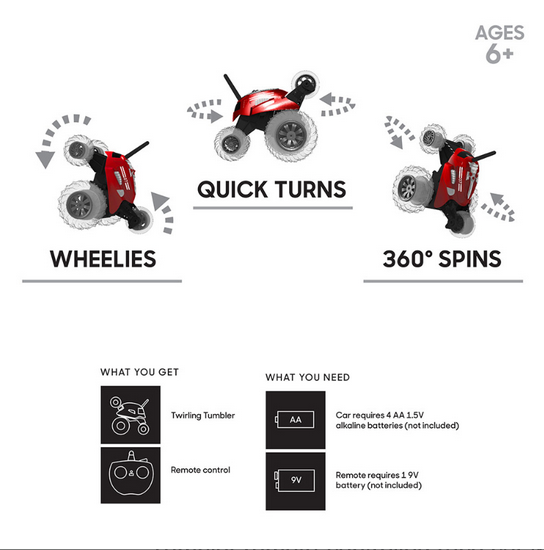 Sharper Image Toy Rc Monster Spinning Car Red | Shop Kids Toy Online ...